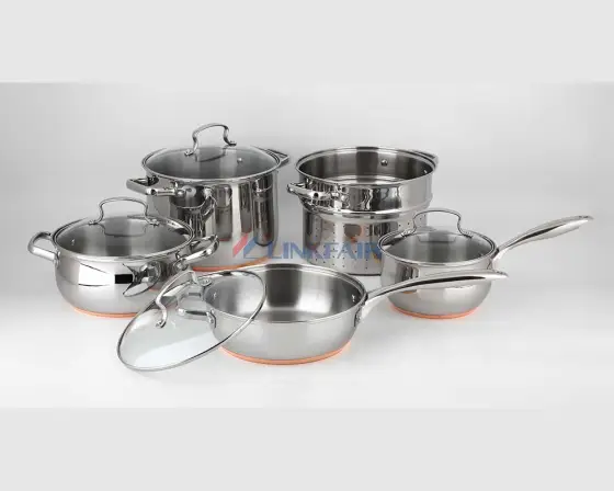 304 Food Grade Cookware Set | Stainless Steel Cookware Set - Linkfair