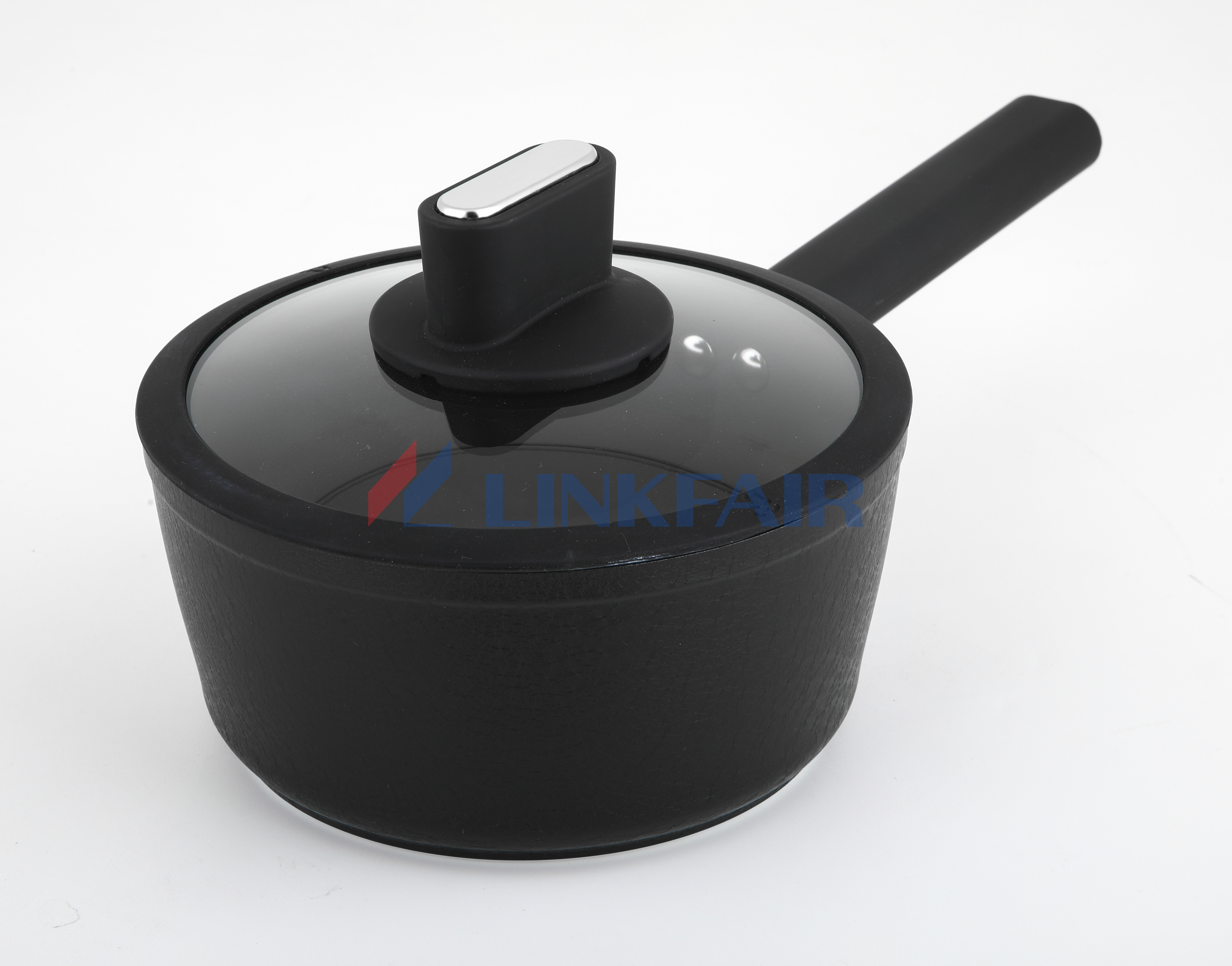 Non-stick forged aluminum 4-Piece Black Cookware Set