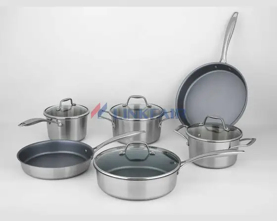 304 Food Grade Cookware Set | Stainless Steel Cookware Set - Linkfair